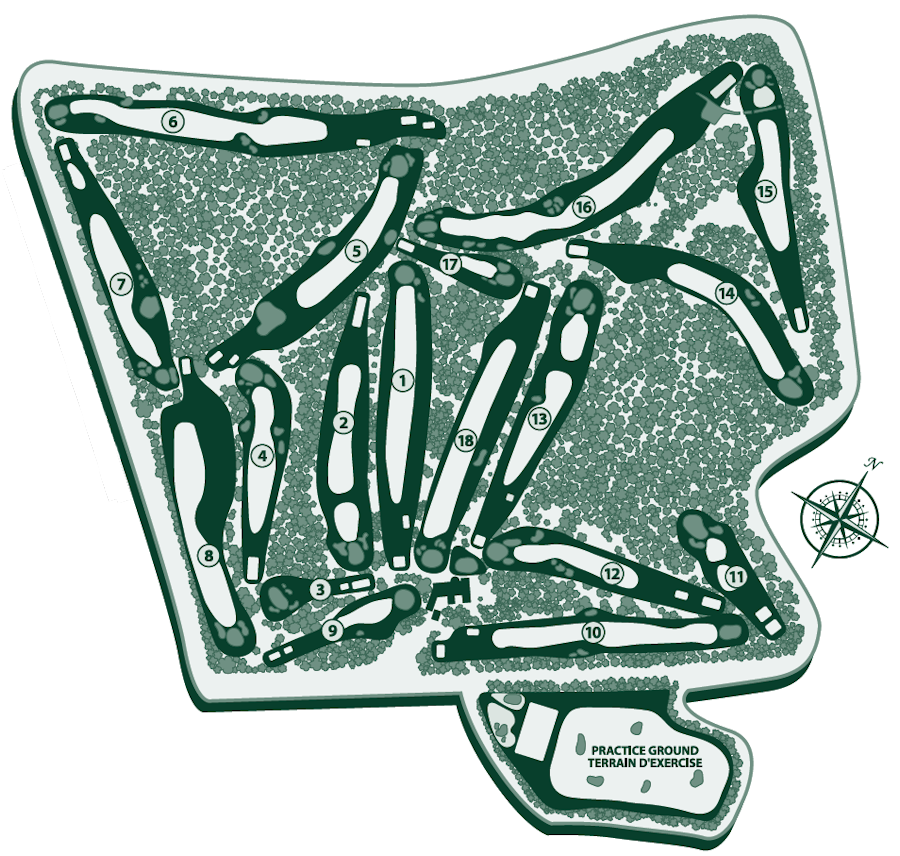 The Kanawaki Golf Club - Course Layout